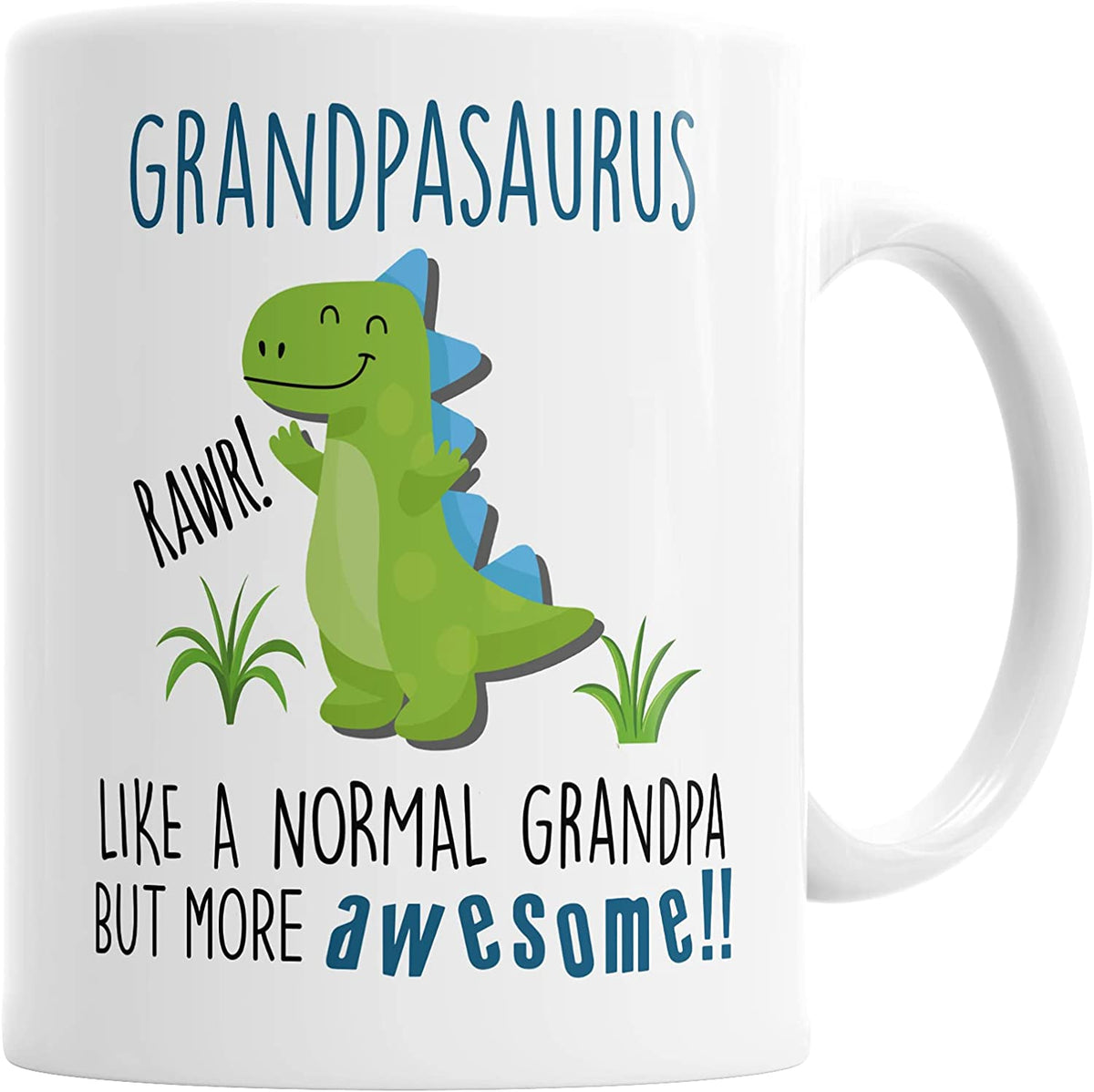 Grandpasaurus Mug Grandpa Dinosaur– Faithful Prints UK